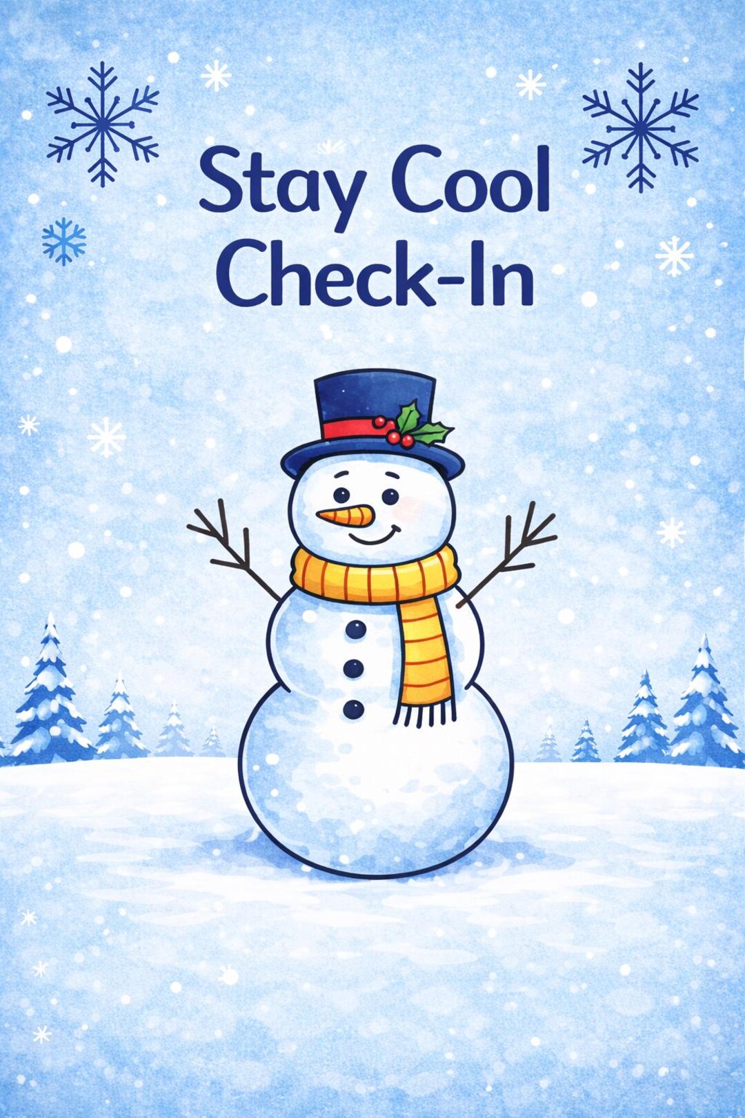 Stay Cool Snowman~ SEL Worksheet - Etsy