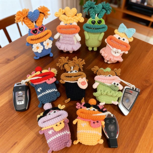 Knitted Car Key Case - Etsy