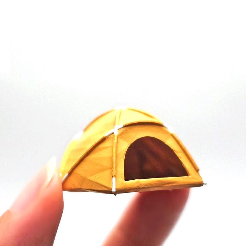 Miniature Tent Camping Set Mini Fire Pit 1:64 Diorama Base - Etsy