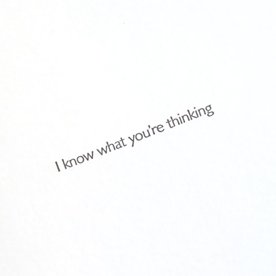 Smirk Letterpress Card Word Play Series - Etsy