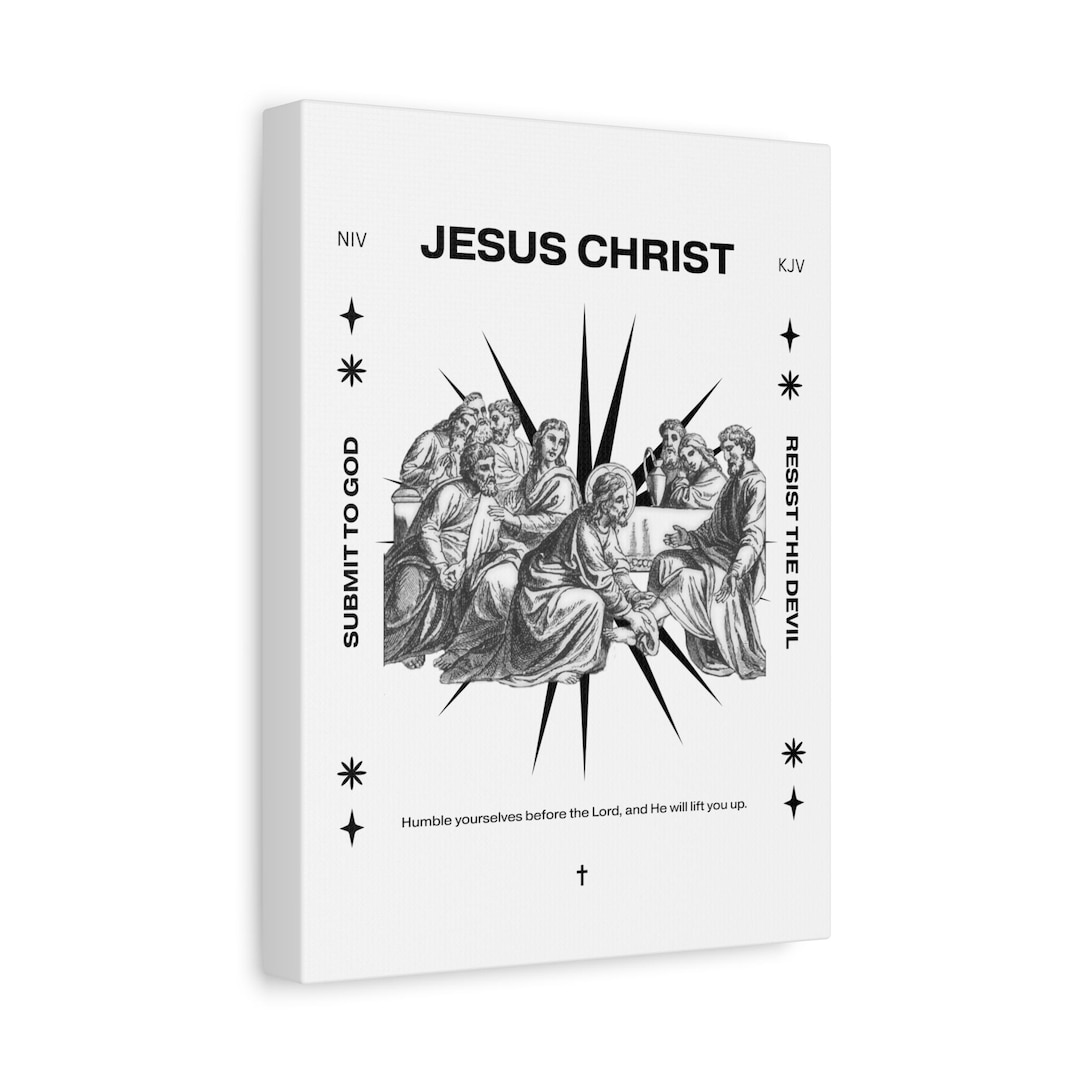 Jesus Christ "submit to God Resist the Devil" Canvas Wall Art - Etsy