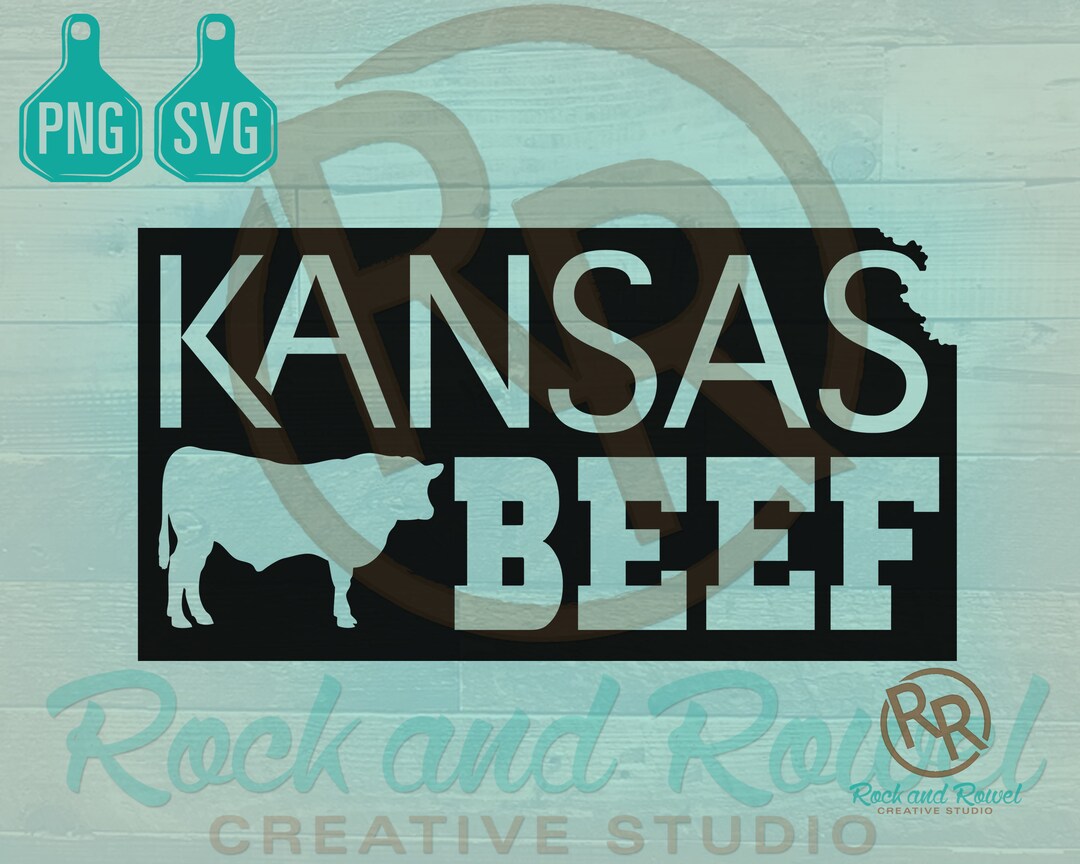Kansas Beef Silhouette SVG Files Stencil Shirt Vector Shirt Design ...