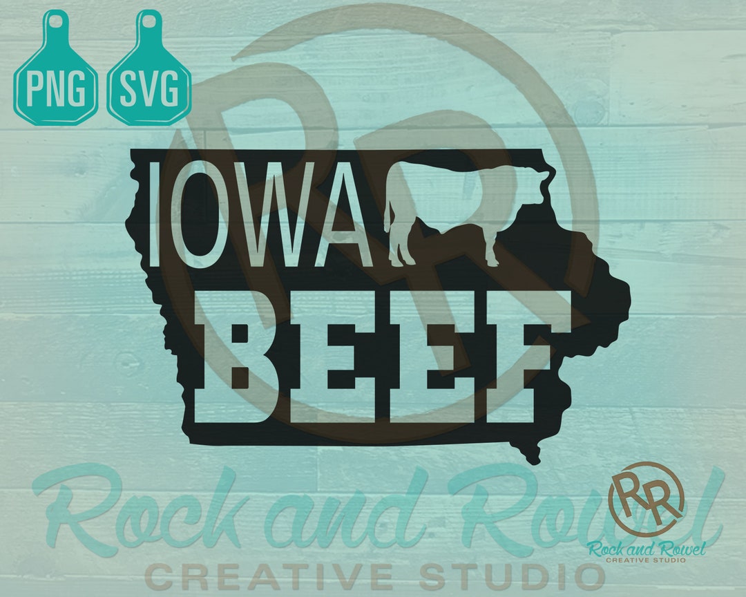 Iowa Beef | Silhouette SVG Files Stencil Shirt Vector Shirt Design ...