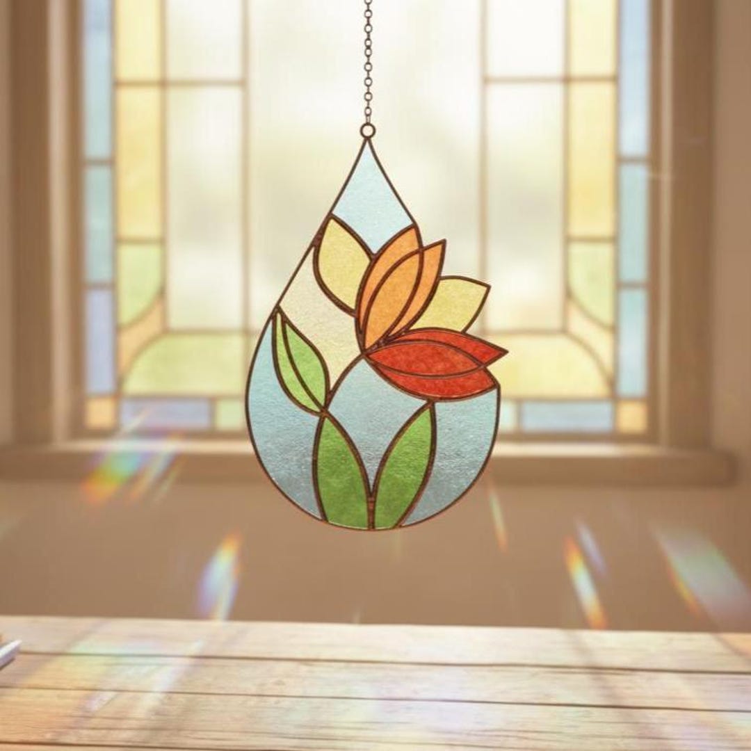 Fruit Stained Glass Pattern PDF | Botanical Suncatcher Design | DIY ...