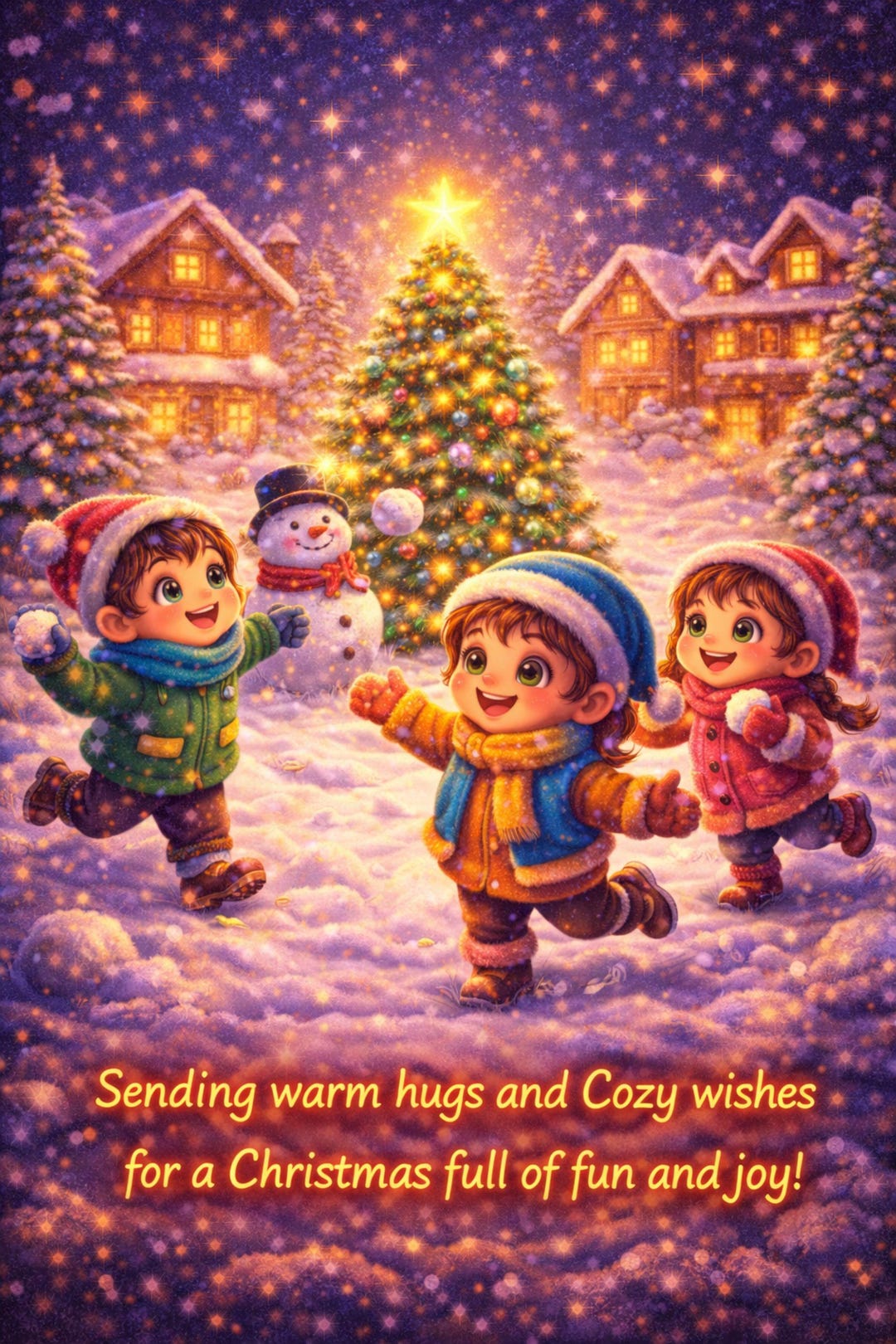 Christmas Greeting Card for Kids | Cute Christmas Digital Card ...