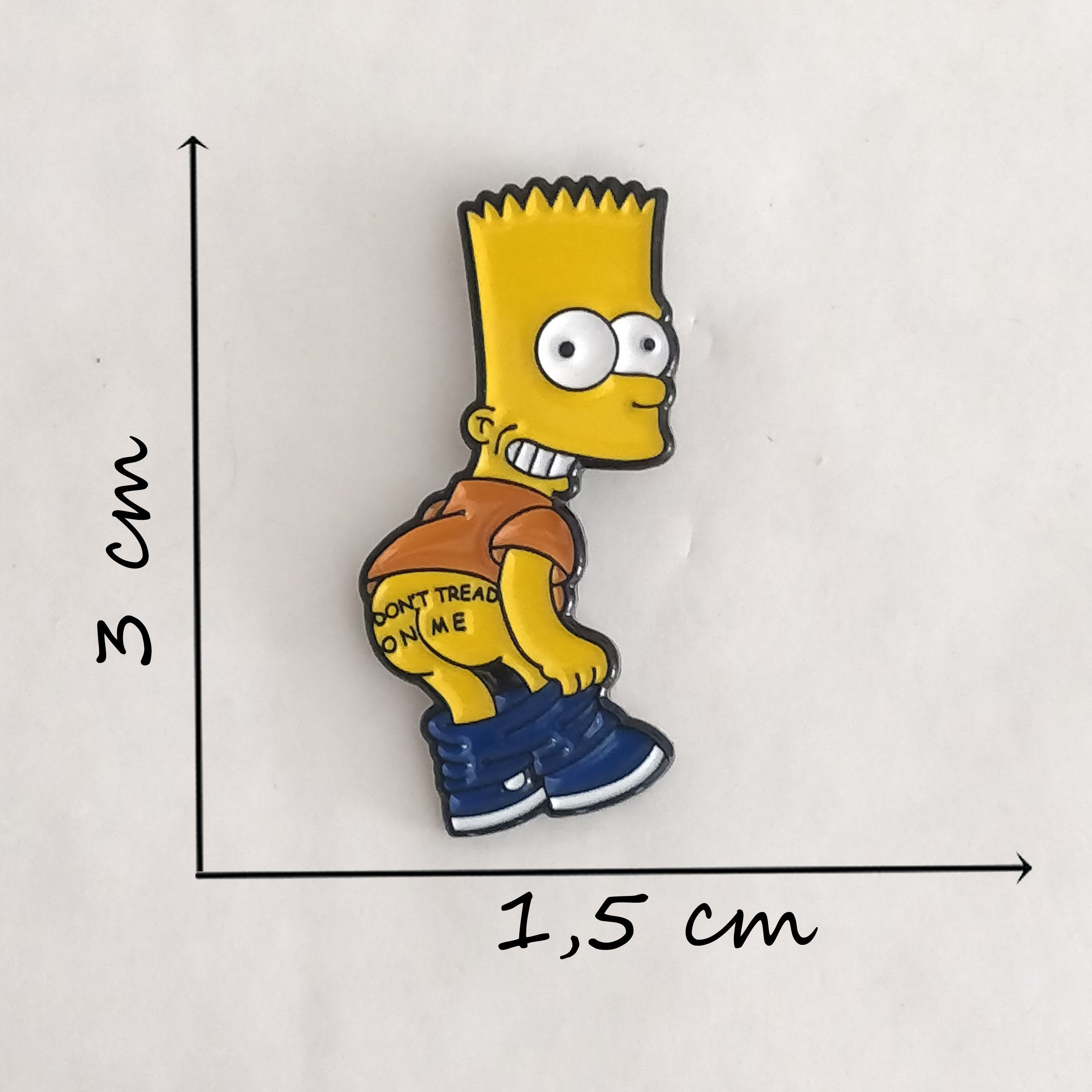 Bart Showing His Butt Simpson From the Simpsons Enamel Pin - Etsy