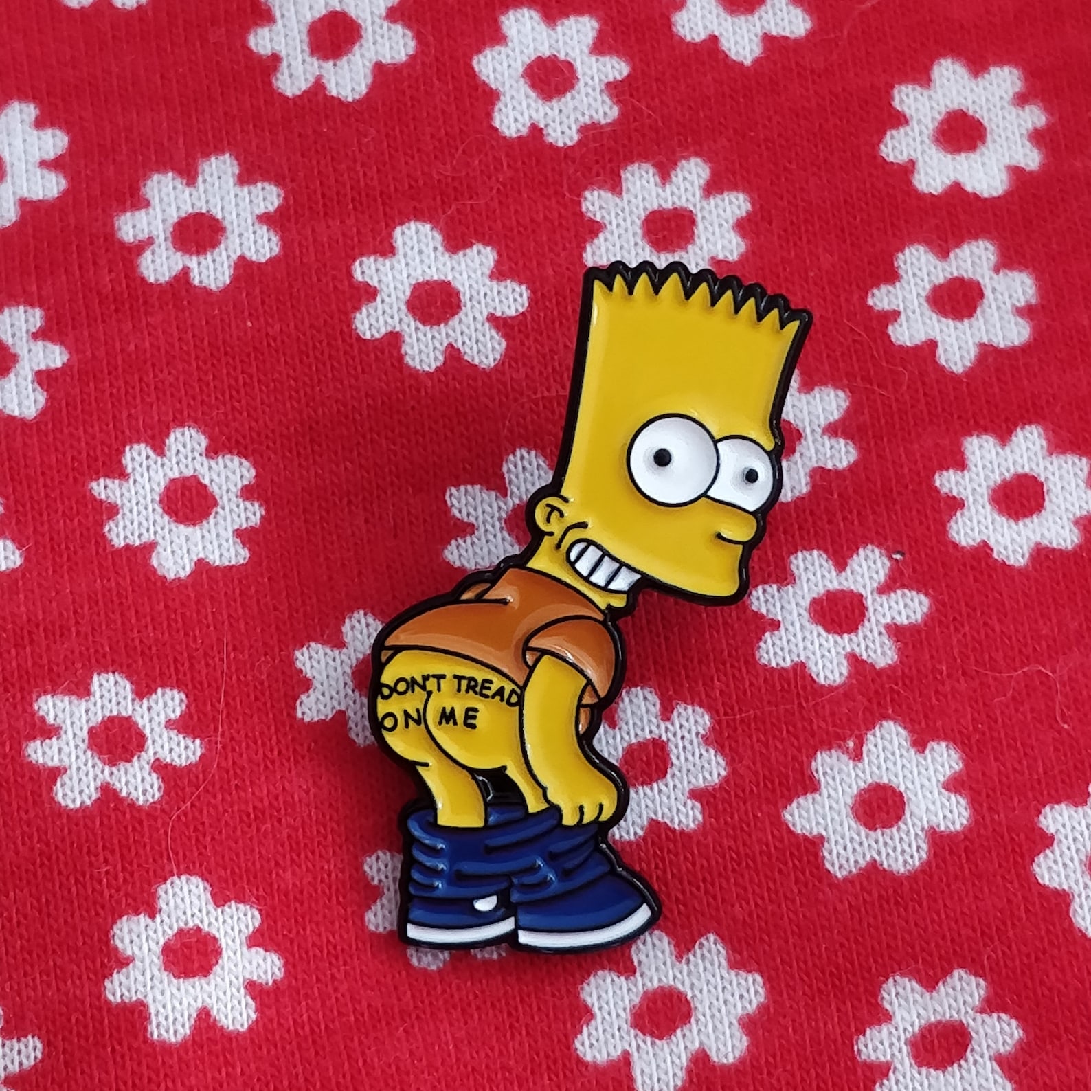 Bart Showing His Butt Simpson From the Simpsons Enamel Pin - Etsy