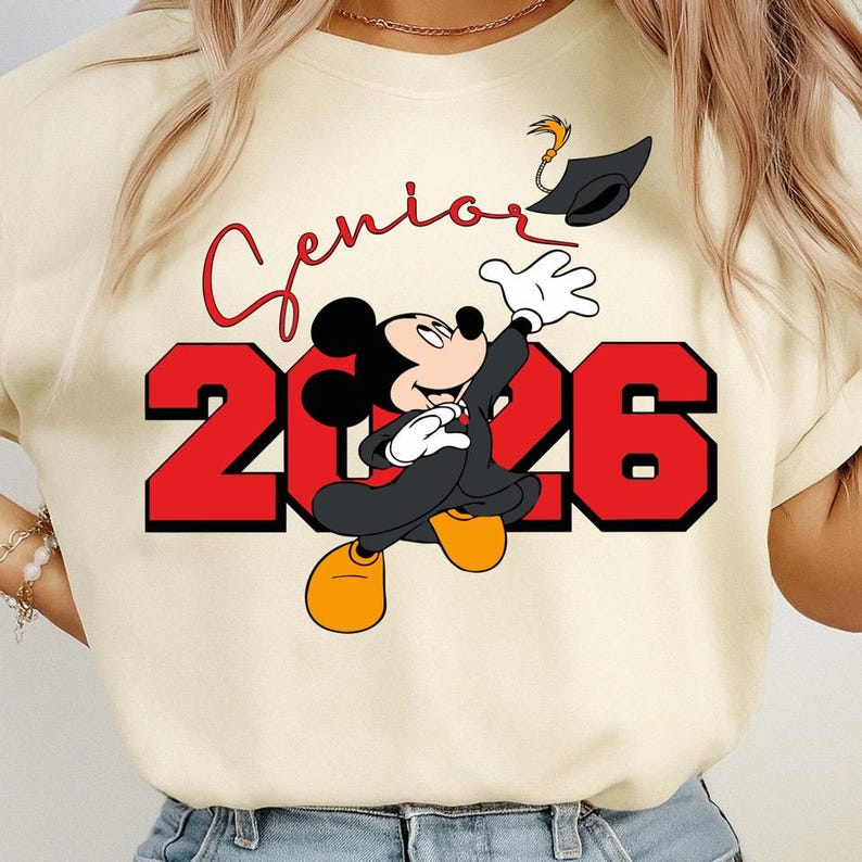 Mickey Senior 2026 PNG | Class of 2026 Graduation Sublimation | Mouse ...
