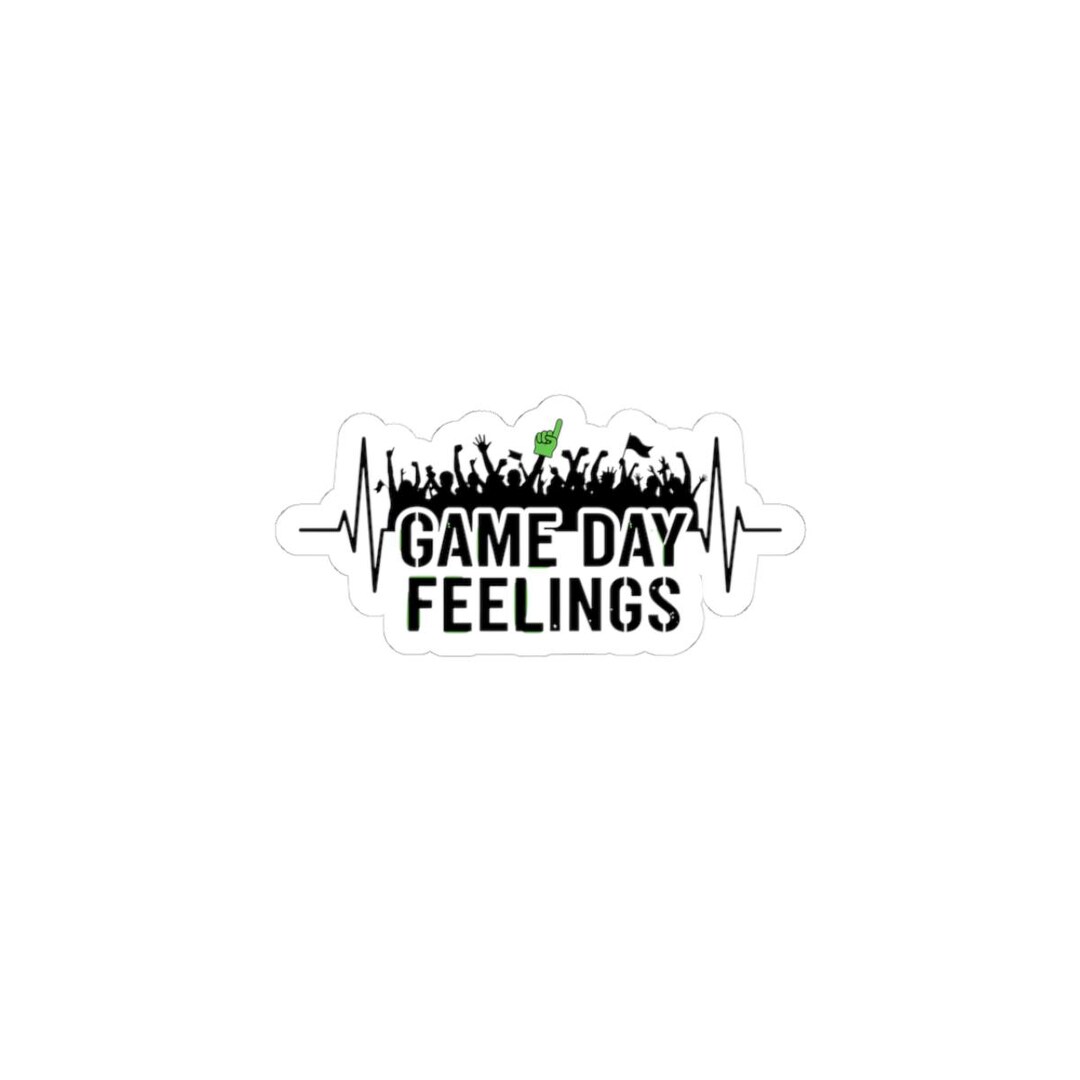 Game Day Feelings Sticker | Sports Fan Emoji, Rollercoaster Emotions - Etsy