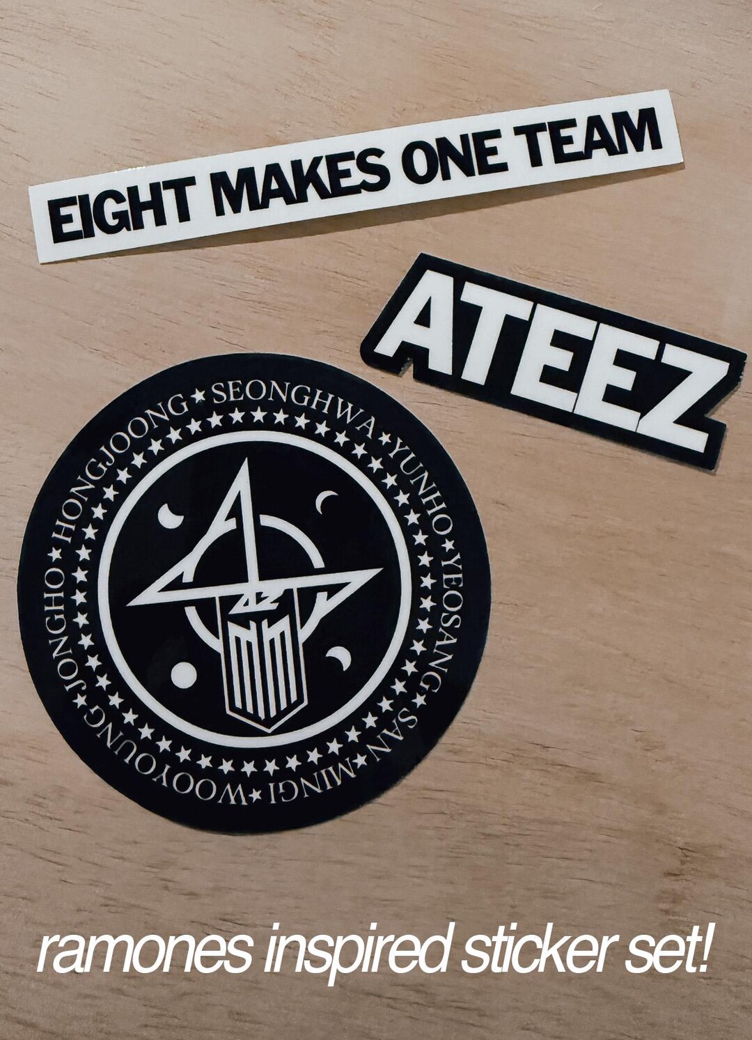 Punk-inspired ATEEZ Sticker Set | Gift for Atiny | Subtle ATEEZ Merch ...