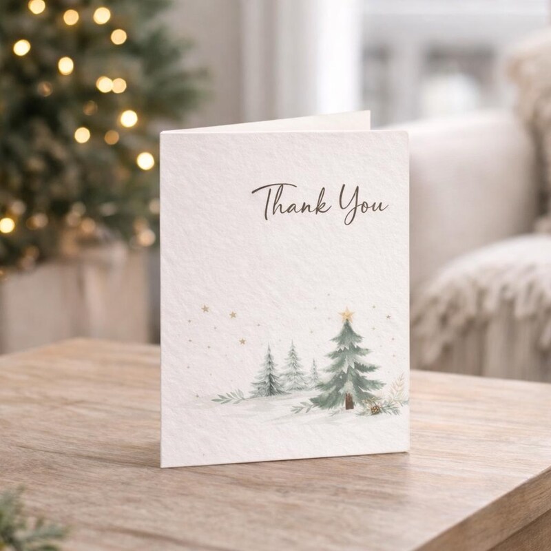 Winter Thank You - Etsy