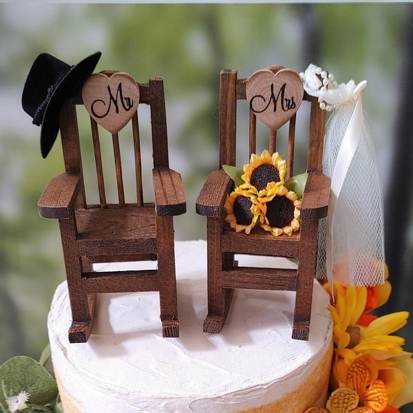 Rocking Chair Cake Topper - Etsy