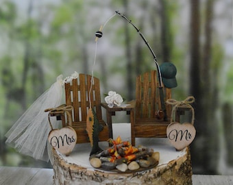 Fishing cake topper | Etsy