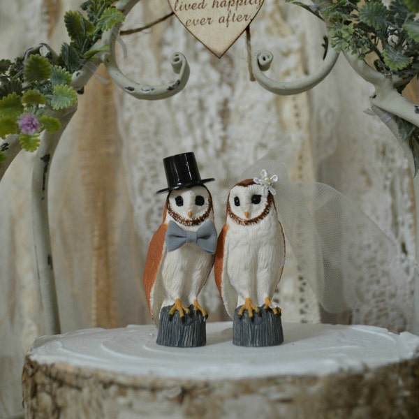 Owl Bride and Groom - Etsy