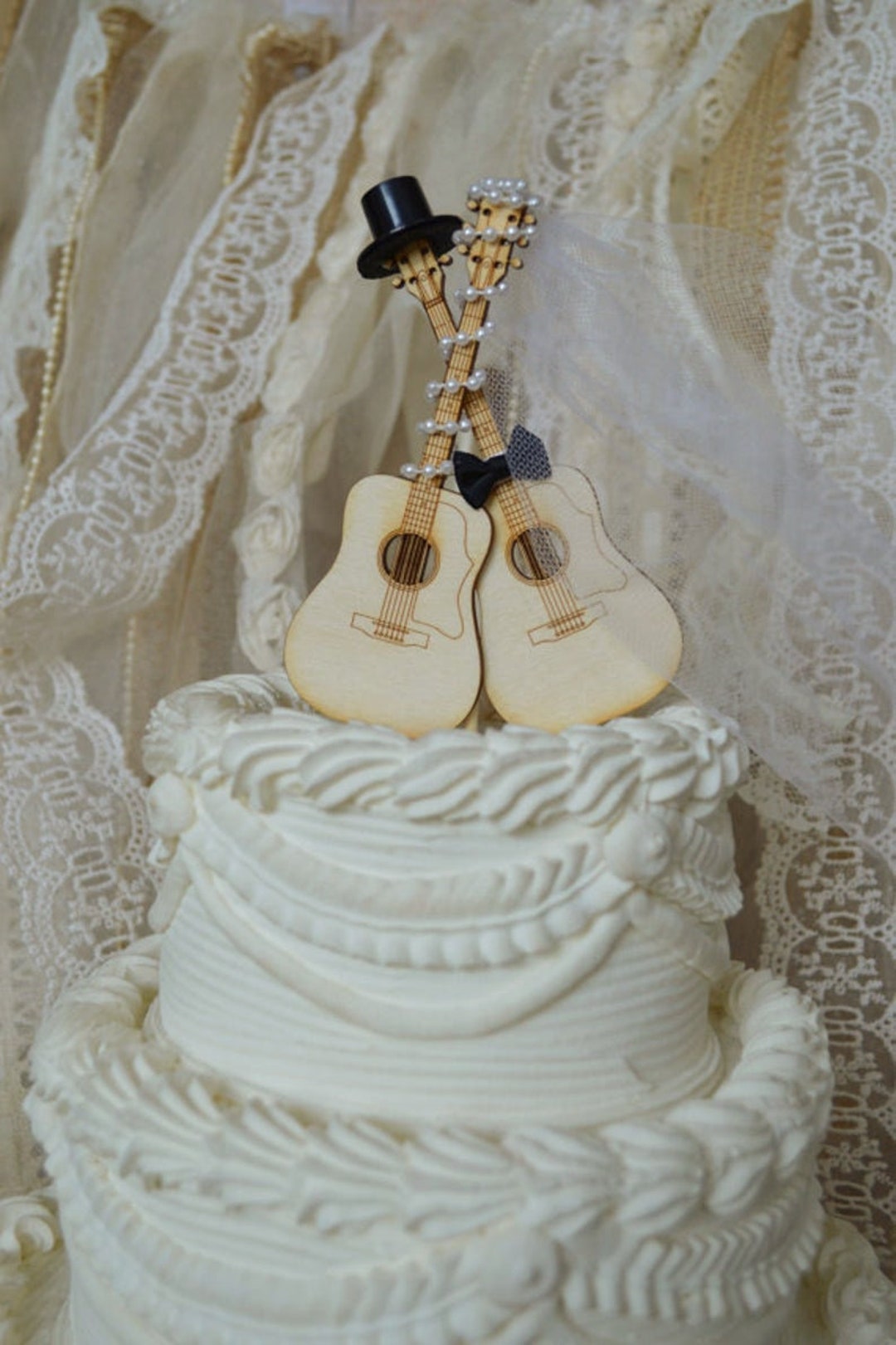 Guitar Wedding Cake Topper-musician-wedding Cake Topper-guitar-music ...