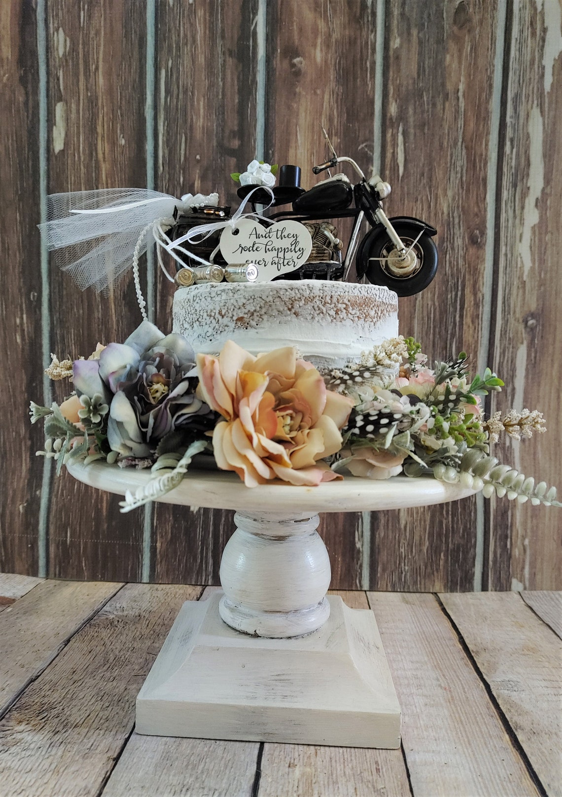 Motorcycle Wedding Cake Topper Harley Rider Motorcycle Theme - Etsy
