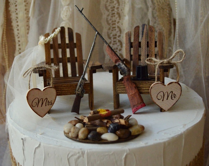 Shot Gun-riffle-hunting-wedding-cake Topper-gun-deer - Etsy