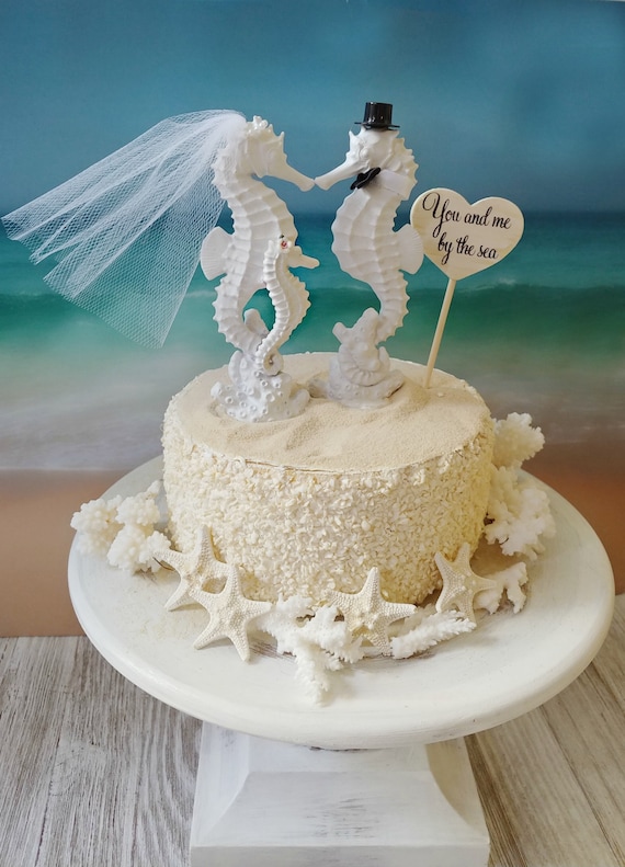 Seahorse Baby Shower Cake