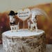 Cow Farmer Barn Wedding Cake Topper Animal Farm Wedding Country Rustic ...