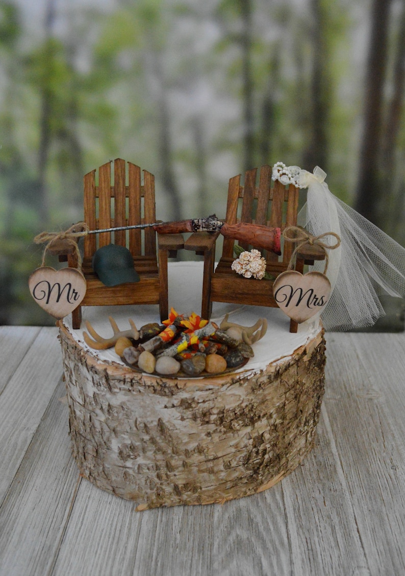 Cazador de ciervos pastel de bodas topper 1 caza temática - Etsy España