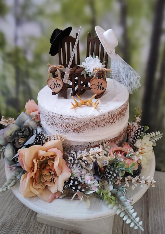 Western Wedding Cake Topper