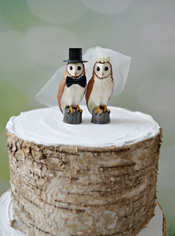 Snow Owl-barn Owl-barn-wedding-cake Topper-county Wedding-owl | Etsy