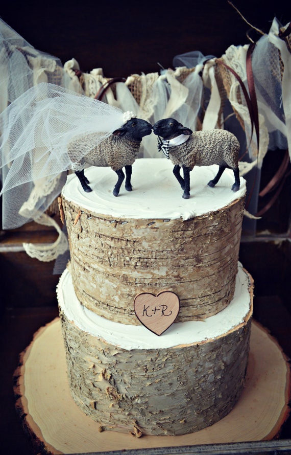 Custom Sheep Wedding Cake Topper Paper & Party Supplies etna.com.pe