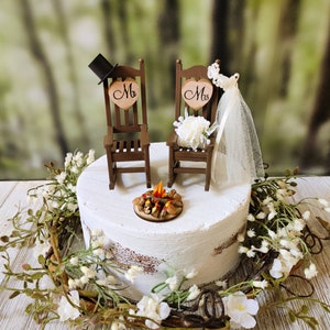 Rocking Chair-cake Topper-rustic-shabby-woodlands-mr.and Mrs-country ...
