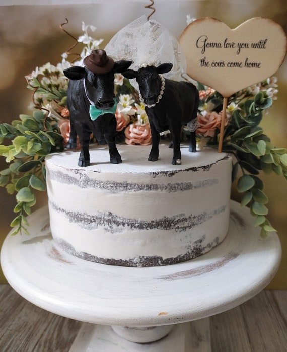 Western Barn Wedding Farm Themed Cow Bull Black Angus Animal | Etsy