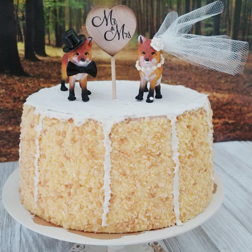Sloth Wedding Cake Topper Sloth Wedding Bride and Groom Animal - Etsy