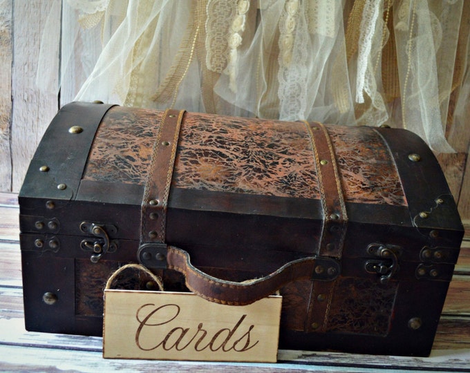 Wedding-card Holder-trunk-suitcase-wood-country Wedding-card Sign-card ...