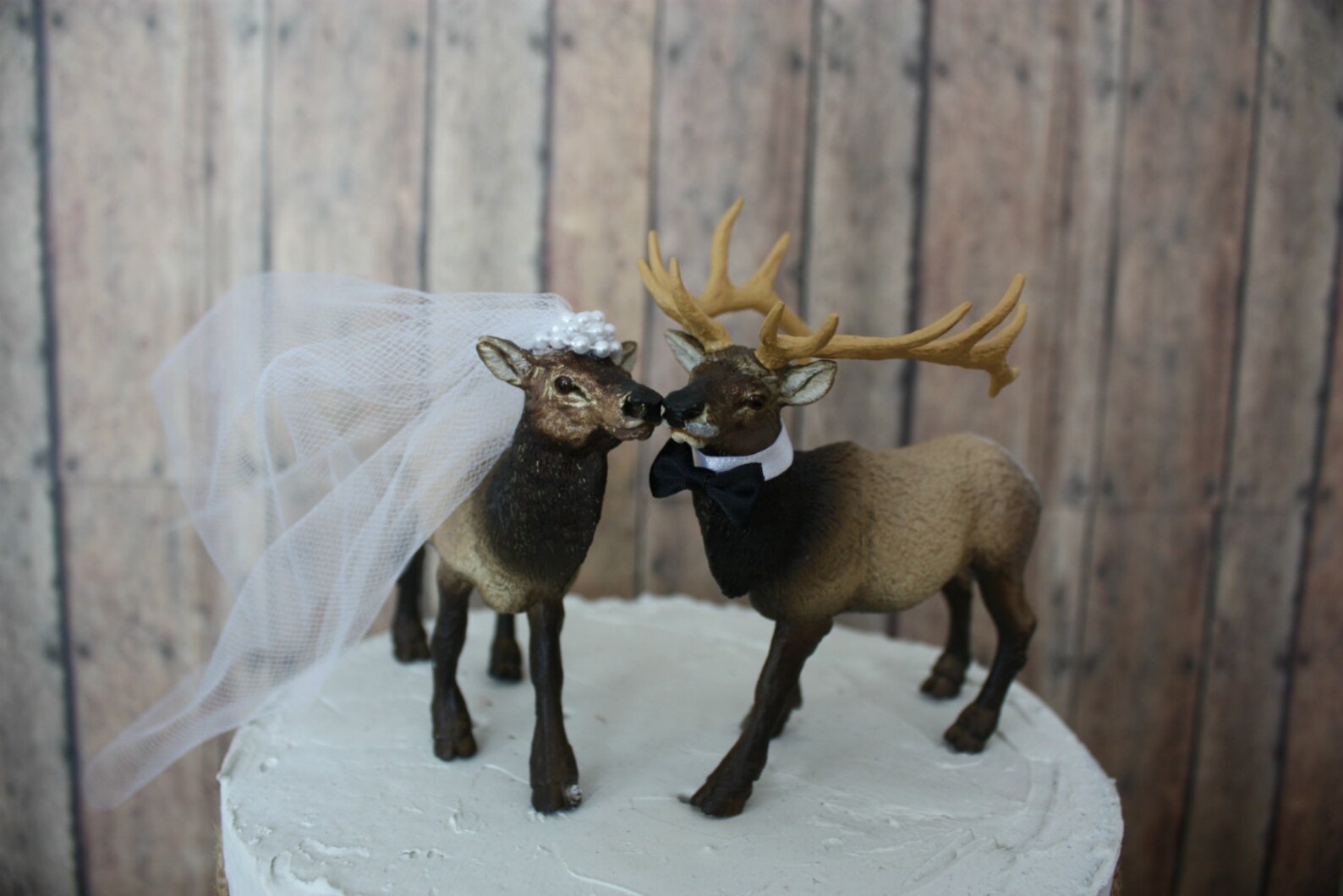 Elk-elk Hunter-wedding Cake Topper-hunting - Etsy
