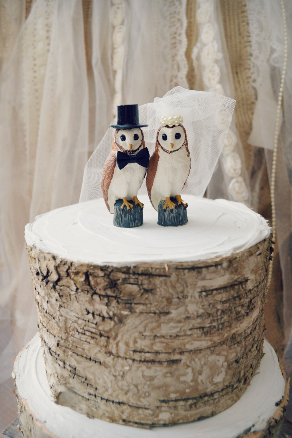Snow Owl-barn Owl-barn-wedding-cake Topper-county Wedding-owl - Etsy