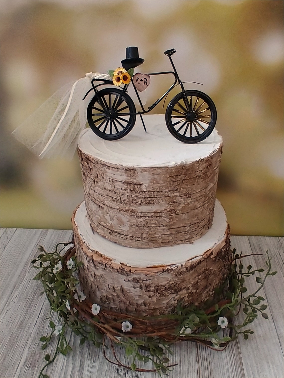 Bicycle-wedding-cake Topper-sports-grooms - Etsy