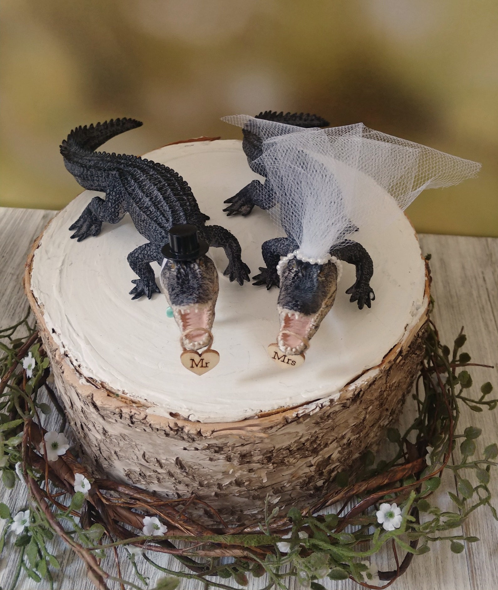 Alligator Lover Wedding Cake Topper Florida Gators Mascot University of ...