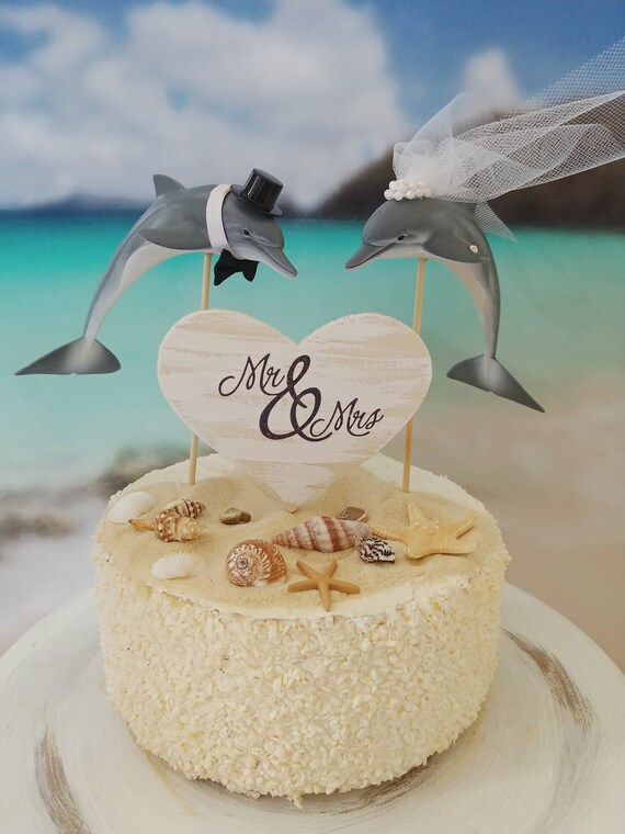 Dolphin Wedding Cake Toppers