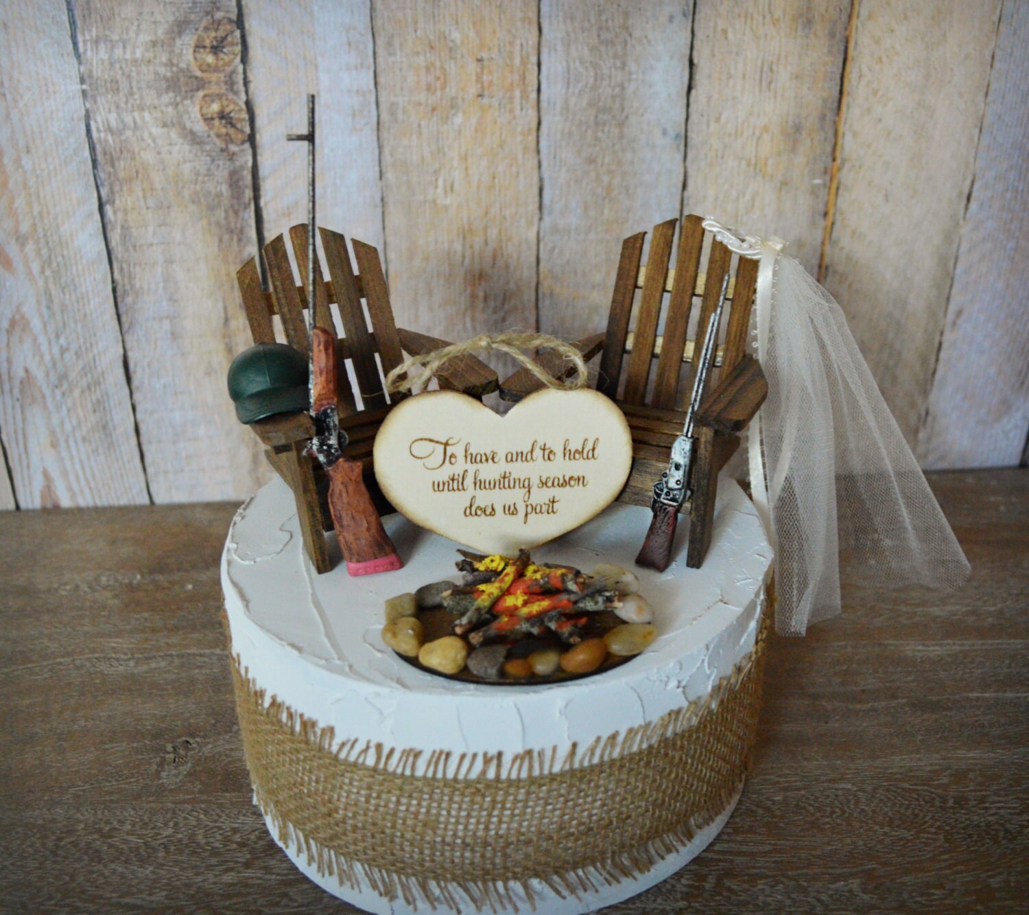 Shot gun-riffle-hunting-wedding-cake topper-gun-deer country | Etsy