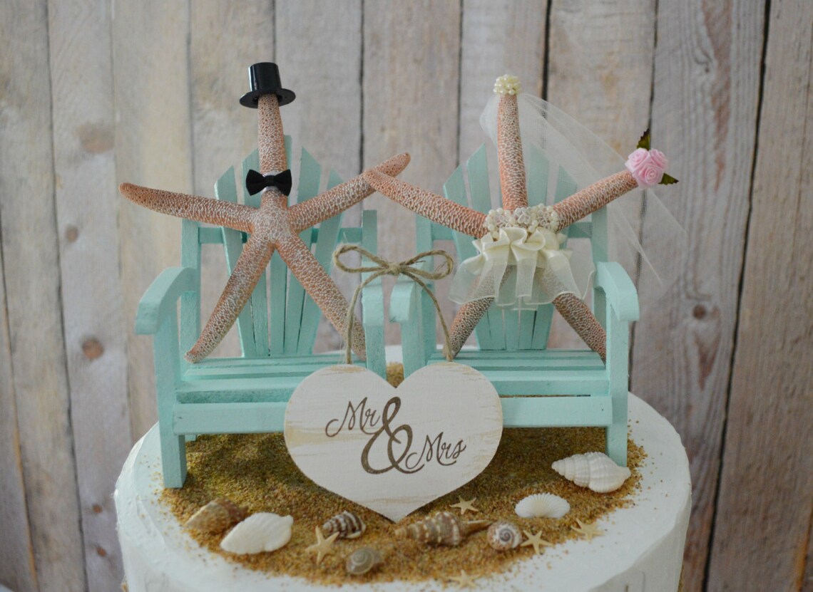 Beach chairs aqua blue coral beach destination wedding | Etsy