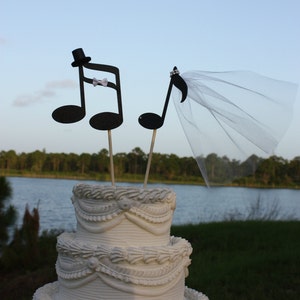 Music Lover Wedding Cake Topper-music Notes-musician-wedding | Etsy