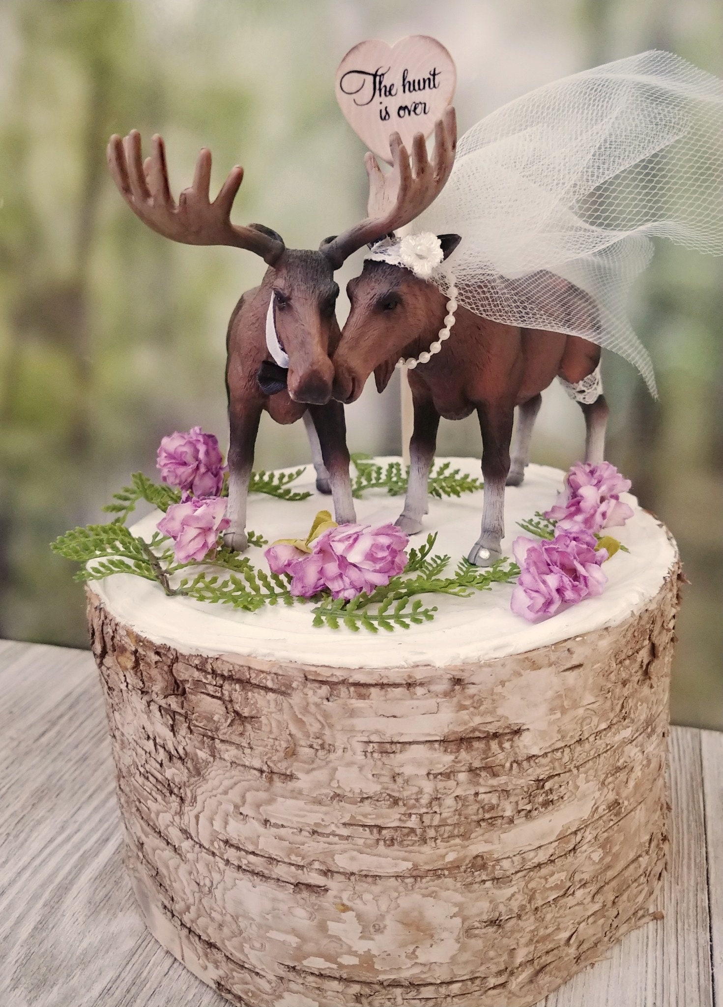 Paper & Party Supplies Party Supplies Custom Moose Cake Topper Wedding ...
