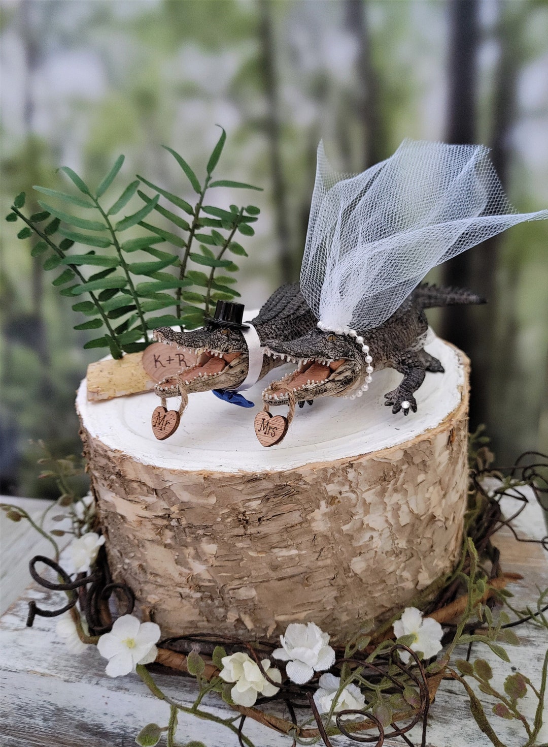 Alligator Lover Wedding Cake Topper Florida Gators Mascot University of ...