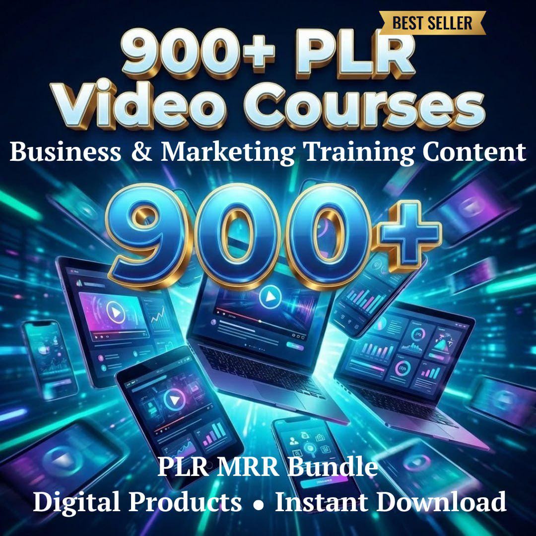 900+ Business Video Courses Bundle Online Training Library PLR MRR ...