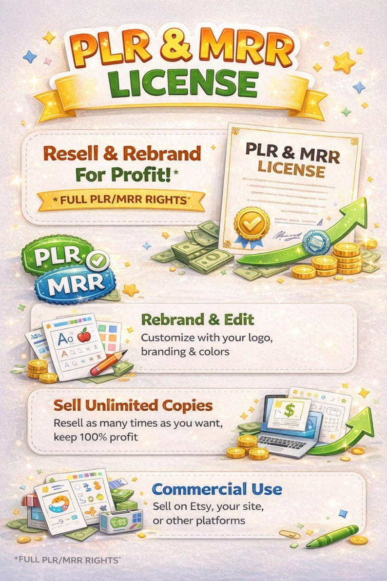 22,000+ Kids Worksheets Learning Vault PLR MRR Preschool to Elementary ...