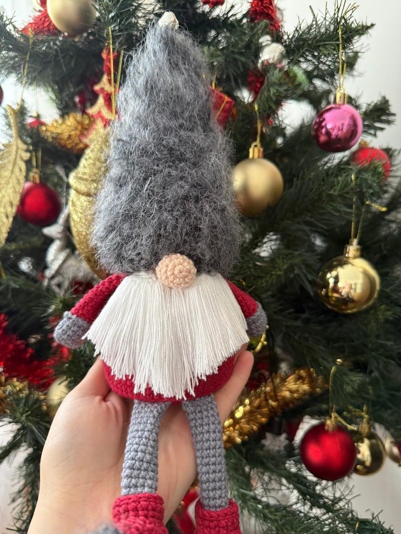 Amigurumi Christmas Gnome PDF Pattern – Lucky Dwarf Meto – Scandinavian ...