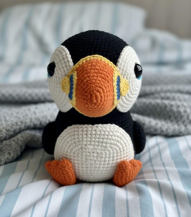 Puffin Crochet Pattern | Amigurumi Bird Toy (PDF Download) - Etsy