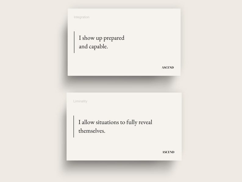 Work Professional Affirmation Cards | Printable Office Self-leadership ...