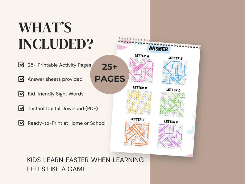 Word Search Alphabet A to Y for Kids | English Worksheet (printable PDF ...