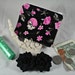 Girly Skull Coin Purse Skull and Floral Coin Purse Gothic - Etsy