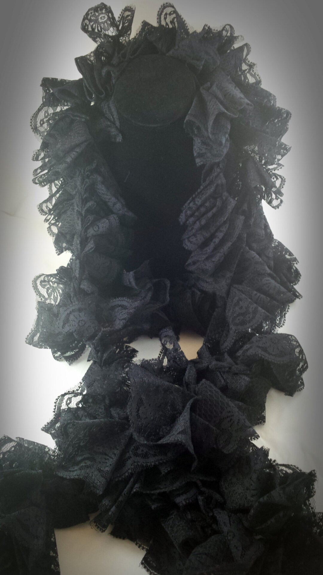 Sassy Black Lace Scarf Ruffle Lace Scarf Black Lace Scarf - Etsy
