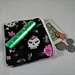 Girly Skull Coin Purse Skull and Floral Coin Purse Gothic - Etsy